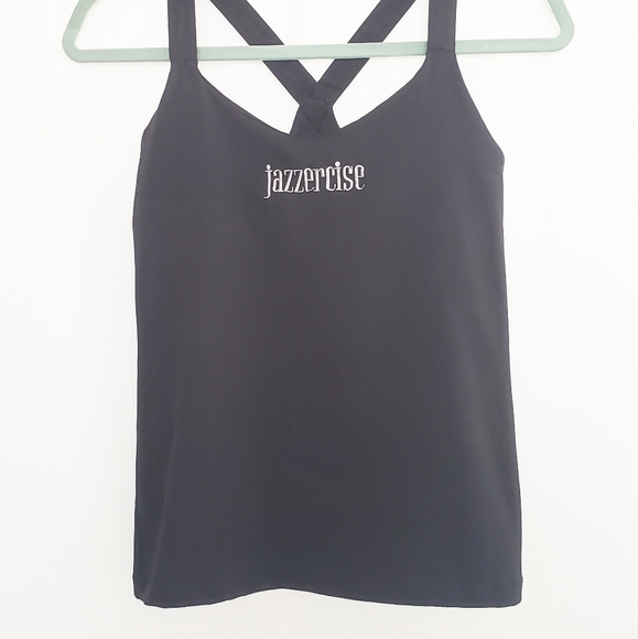 Peach Melba | Tops | 6 Peach Melba Jazzercise Black Tank Top Size ...